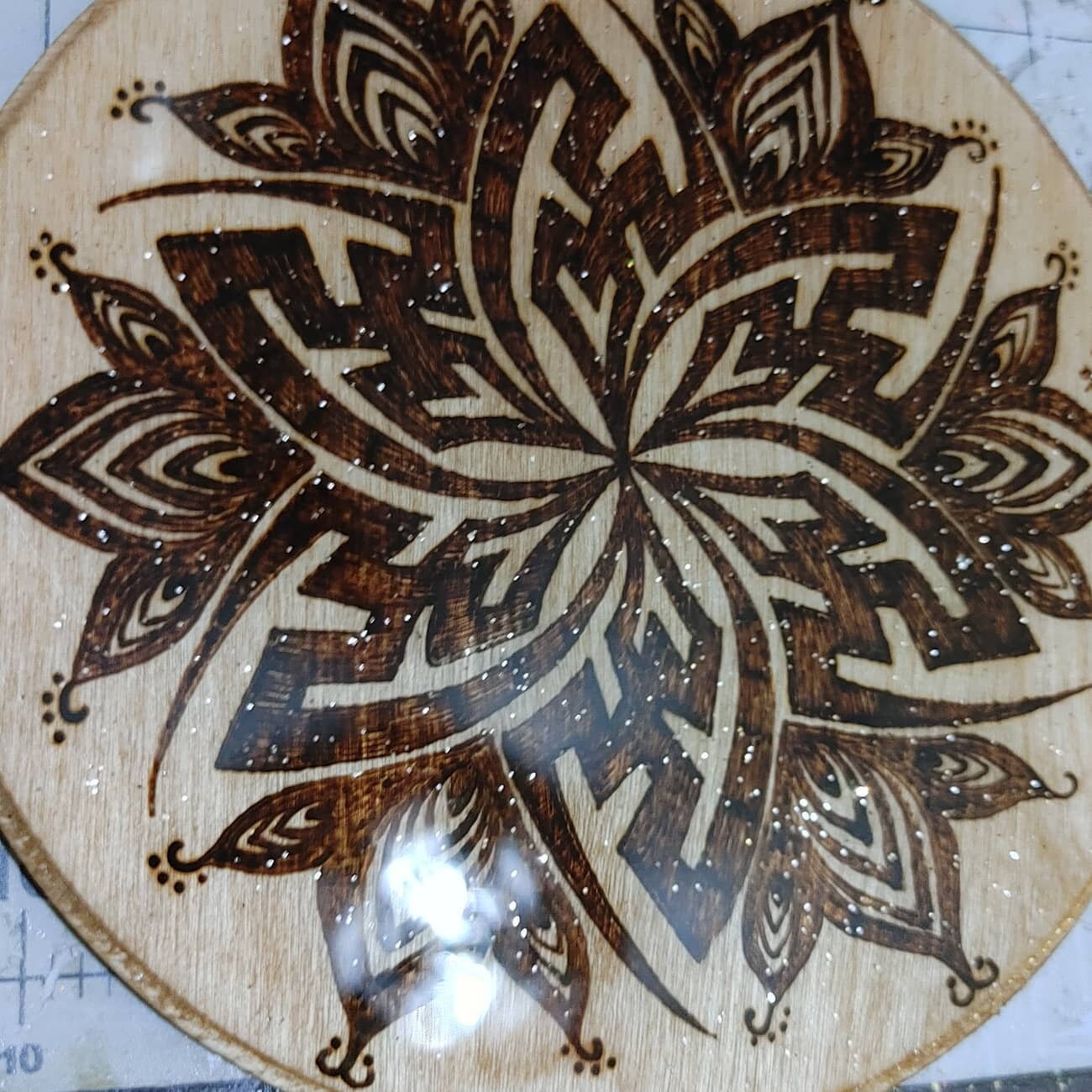 6" Round Celtic Pyrography Art Pieces - Etsy