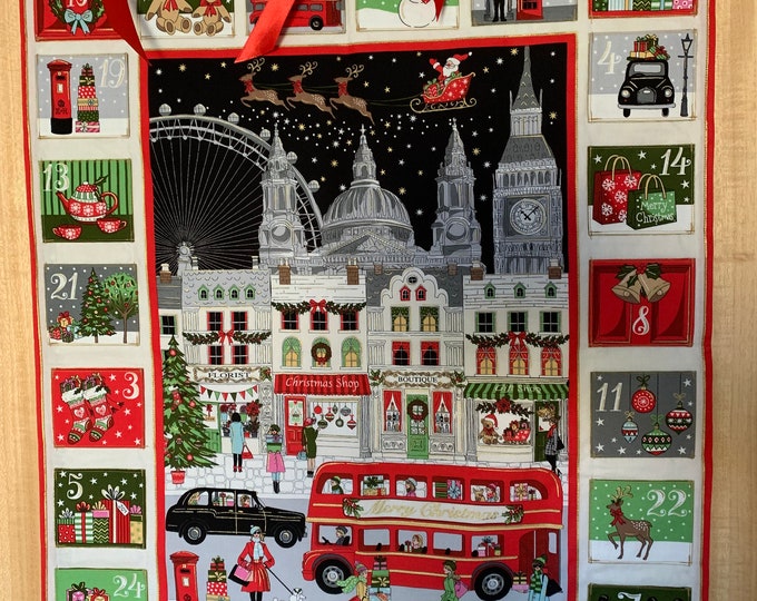 REUSABLE Handmade Advent Calendar London Christmas SALE - Etsy