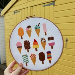We All Scream for Ice Cream Cross Stitch Kit | Beginners | Fab Ice ...
