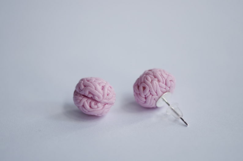 Brain Stud Earrings - Science Jewellery - Brain Earrings - Geekery ...