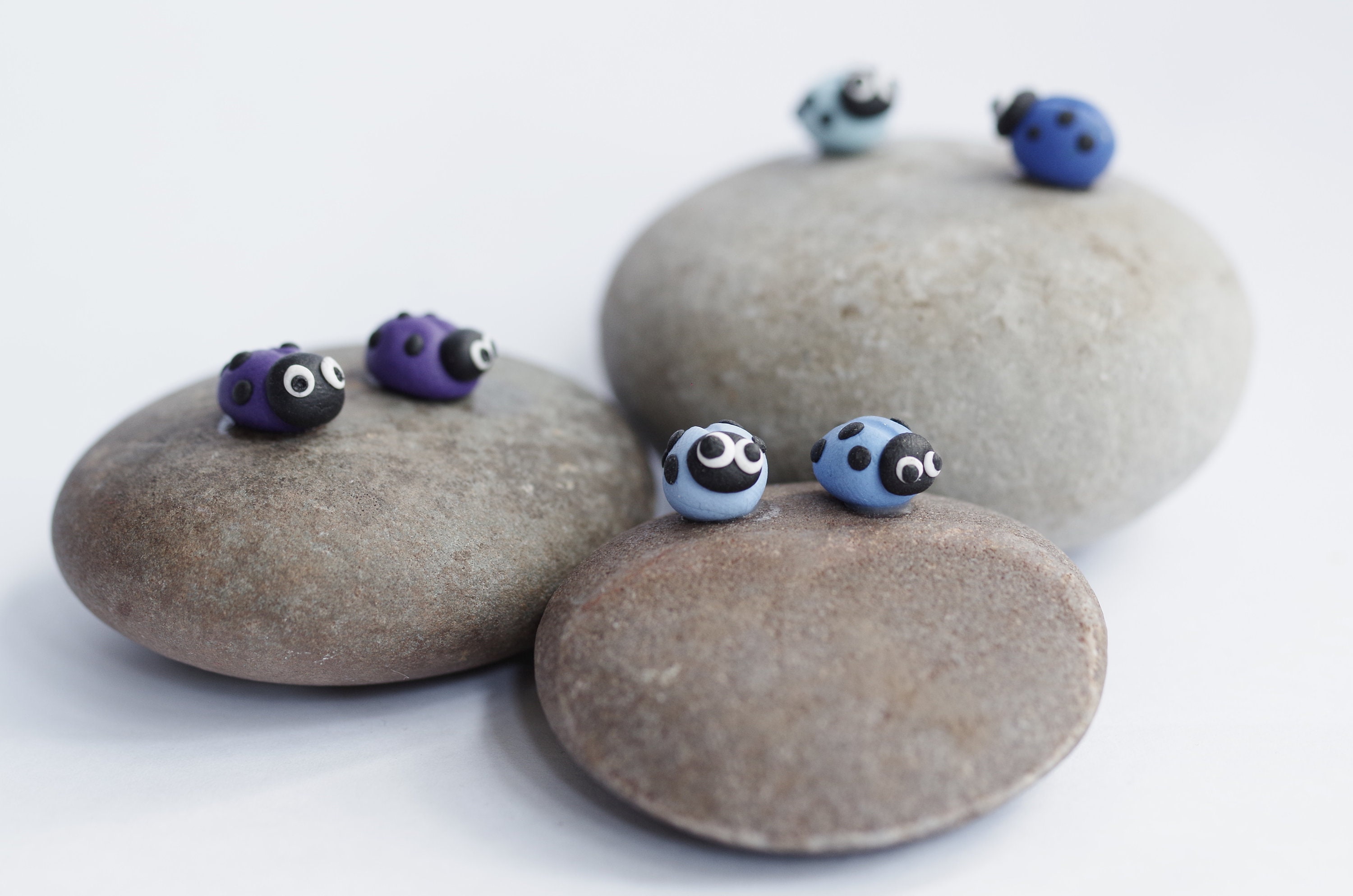 Ladybirds on a Stone Ornament Ladybird Gift Cute Home | Etsy UK