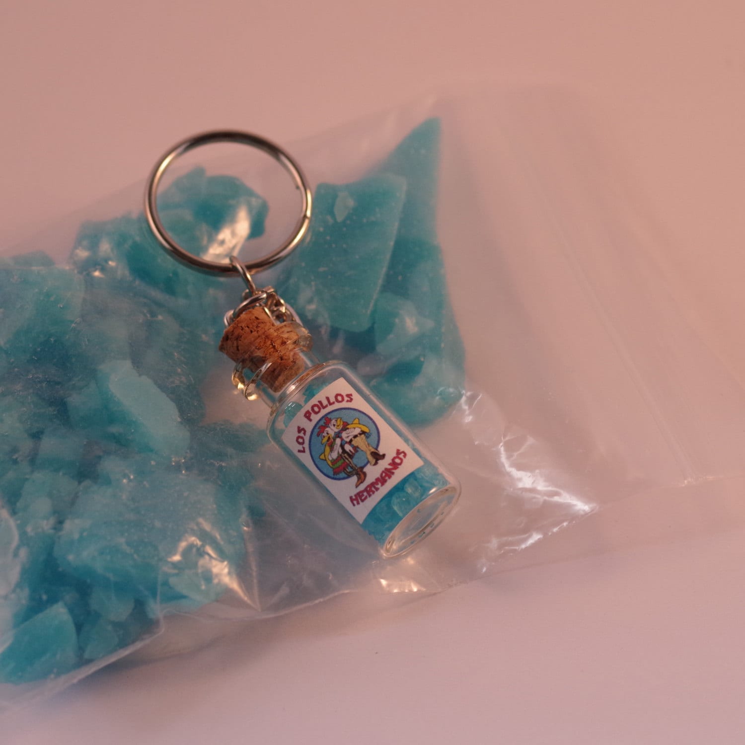 Blue 'crystal Meth' Key Ring - Etsy