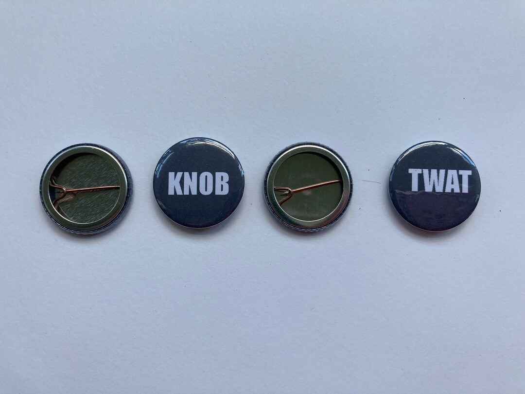 Insult Badges, Rude Word Pin Badge, Novelty Joke Gift, - Etsy UK