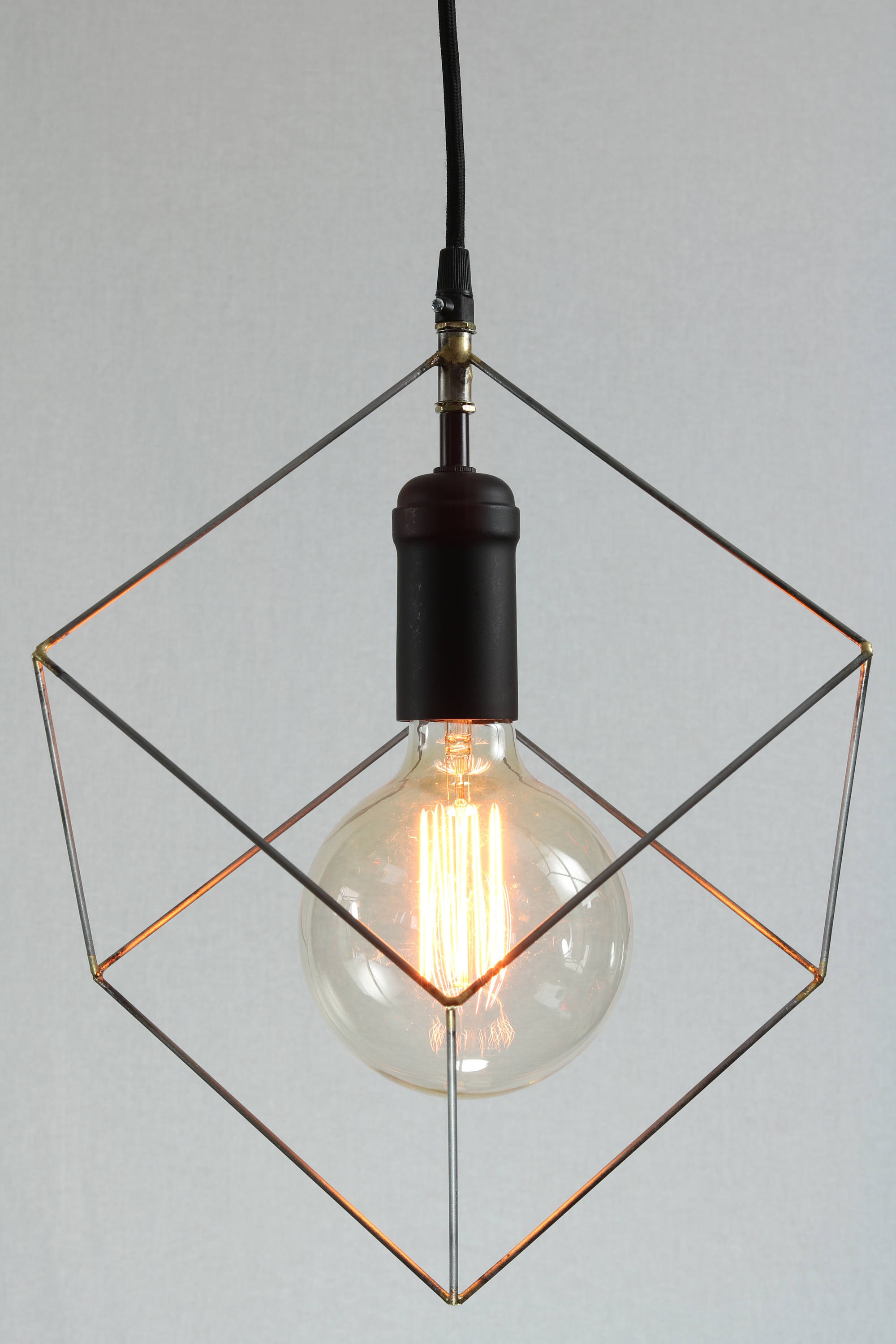 Cube Pendant Light, Industrial Lighting, Square, Modern Lighting ...