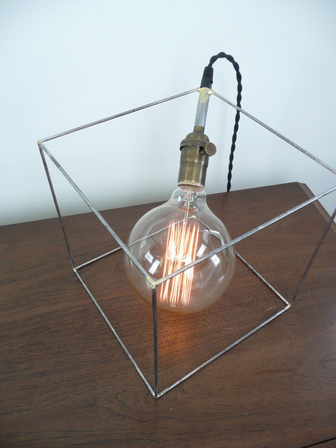 Cube Pendant Light, Minimal Pendant Light, Hanging Square Light ...
