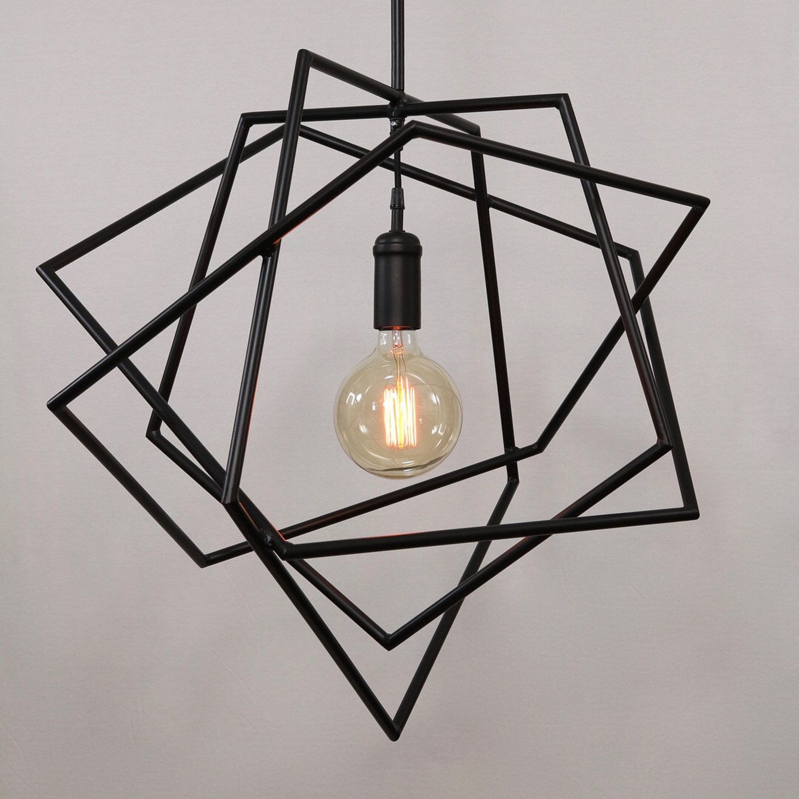 Abstract Pentagon Light Fixture - Etsy