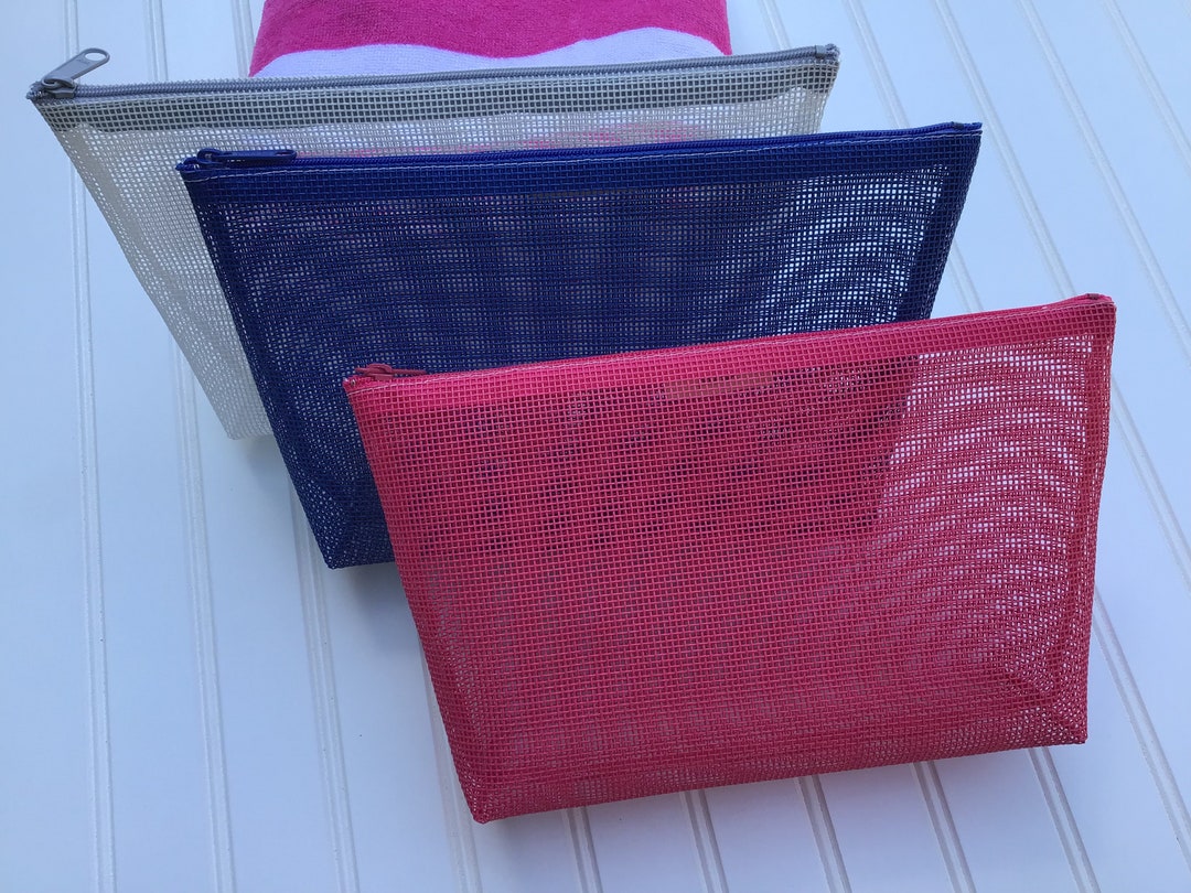 Mesh Bag Beach Bag Zipper Mesh Bag - Etsy