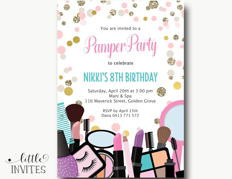 Pamper Party Photo Booth Sign and Props/printable File/spa - Etsy