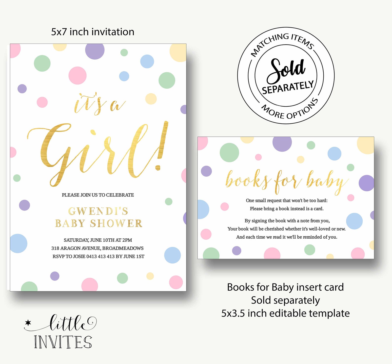 Books for Baby Insert Card/insert Note/baby Shower Insert - Etsy