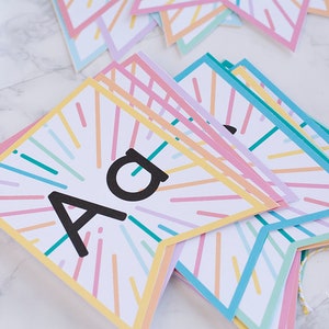 Alphabet & Number Banner - Etsy