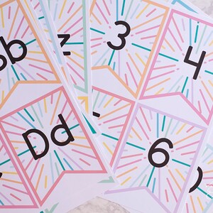 Alphabet & Number Banner - Etsy