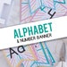 Alphabet & Number Banner - Etsy