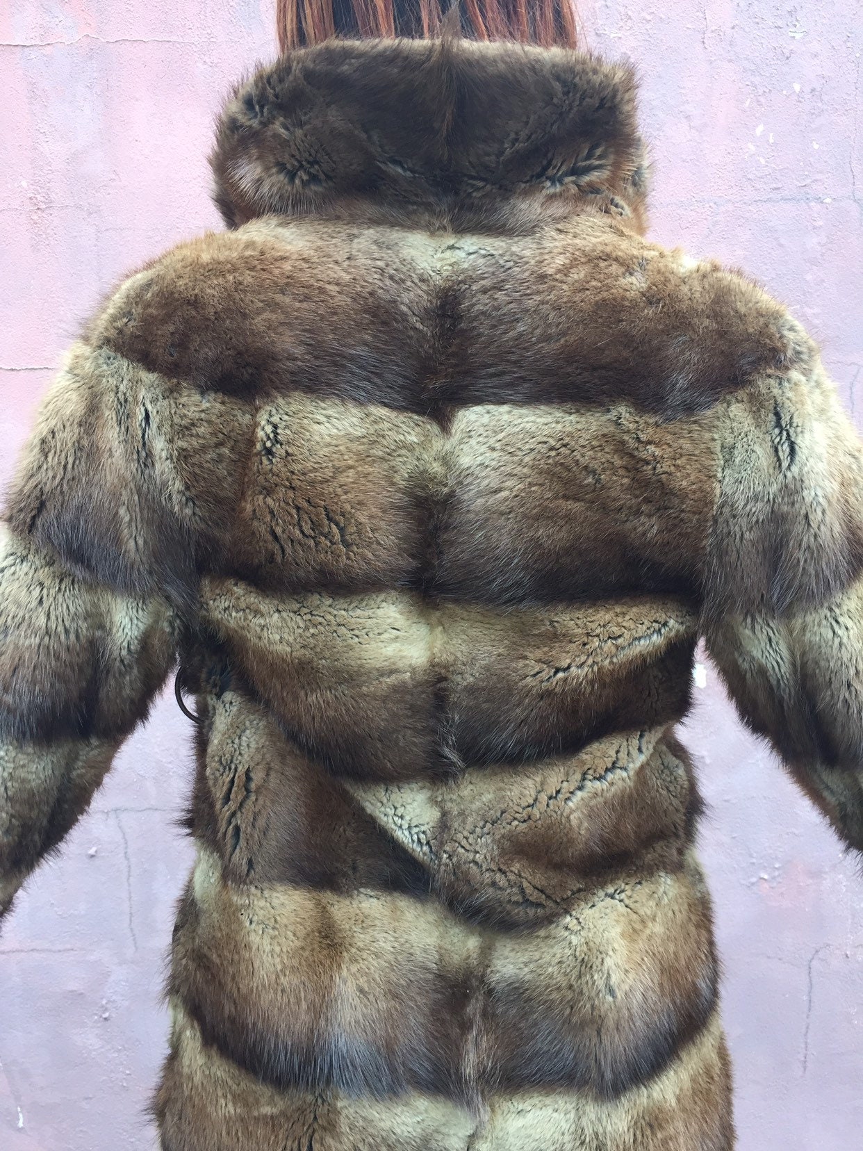 Vintage 60s West German Fur Coat 1960s Brown Fur and Leather - Etsy UK