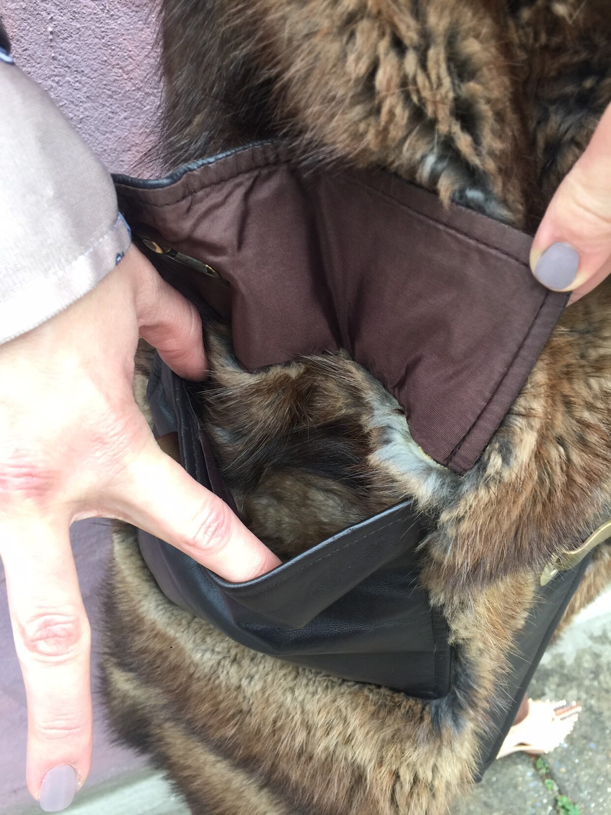 Vintage 60s West German Fur Coat 1960s Brown Fur and Leather - Etsy UK