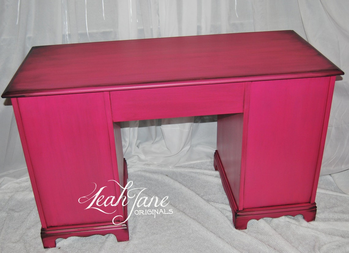 Glam Hot Pink Desk Dressing Table Vanity ***SOLD*** - Etsy