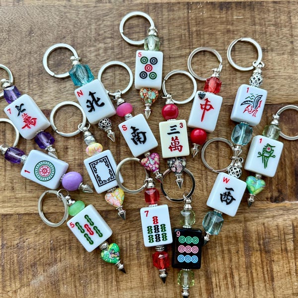 Mah Jongg Key Chain Tile - Etsy