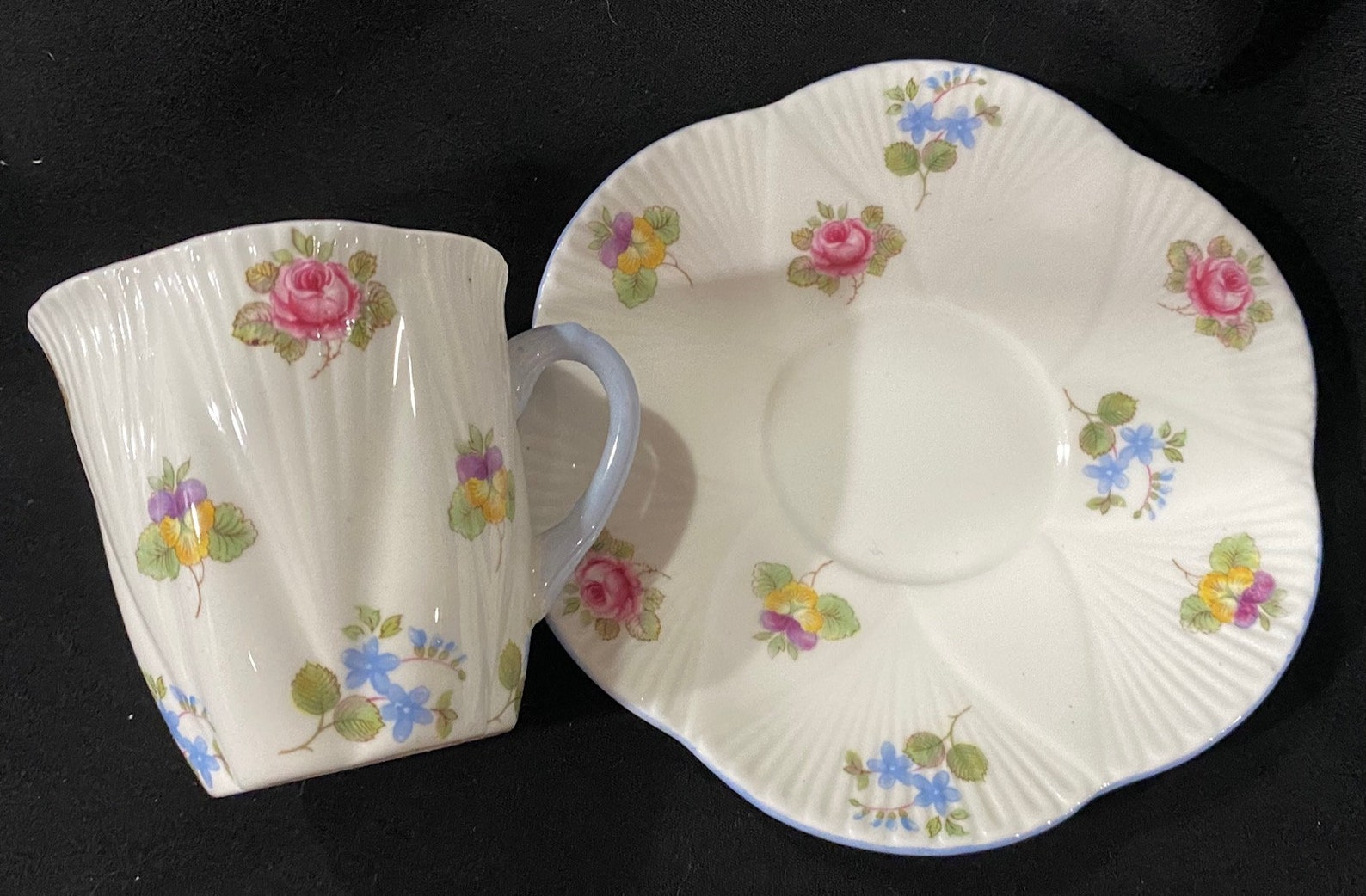 Shelley Vintage Demitasse DAINTY Cup and Saucer in Pattern # 13424 ...