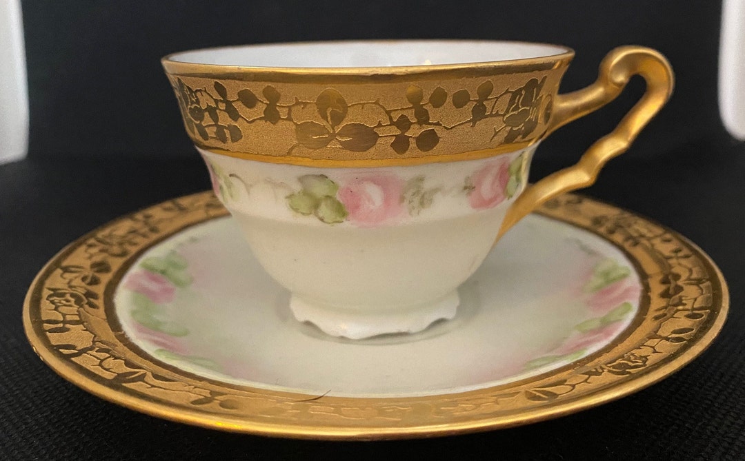 Vintage Czech Demi Cup and Saucer - Etsy