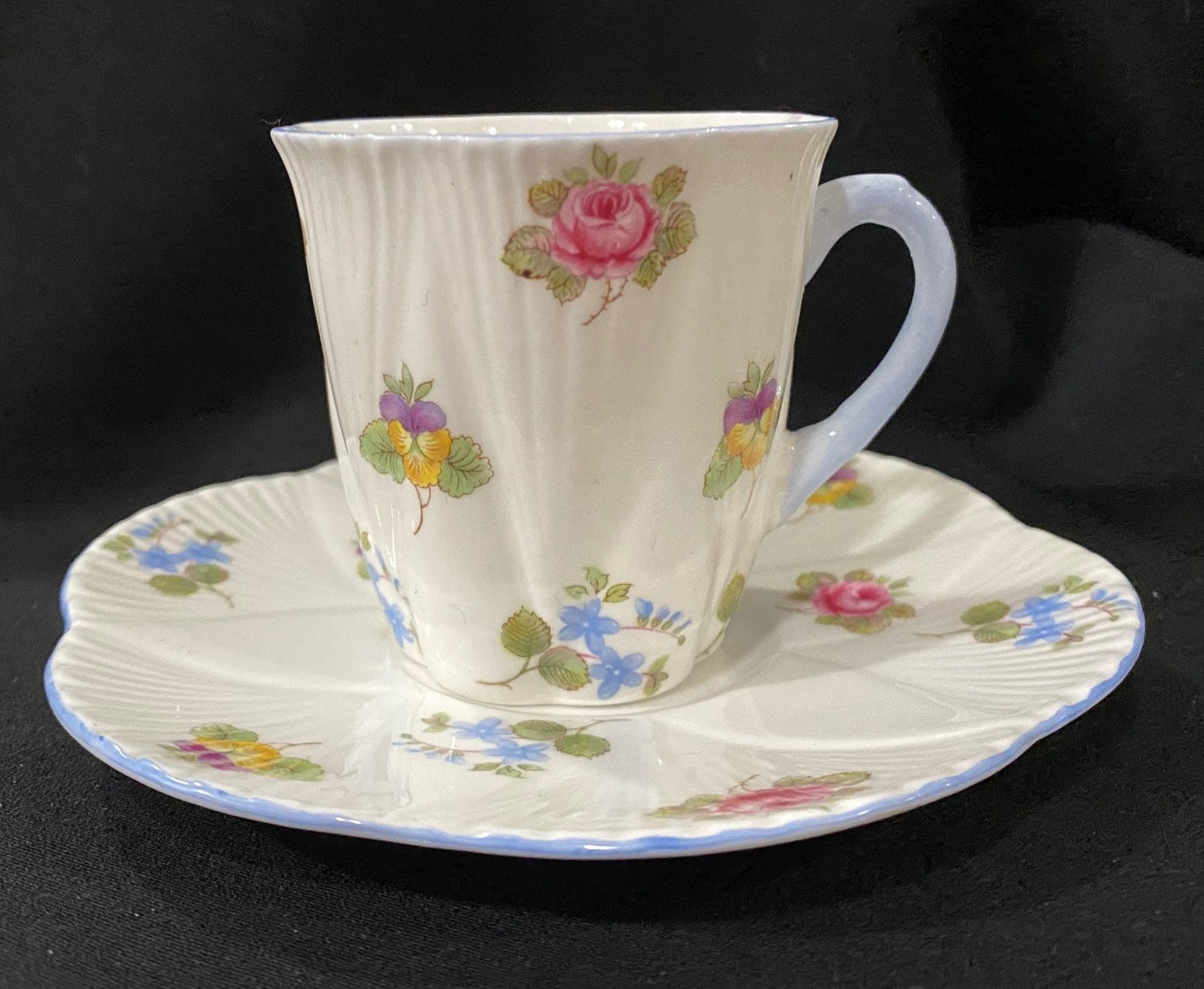Shelley Vintage Demitasse DAINTY Cup and Saucer in Pattern # 13424 ...
