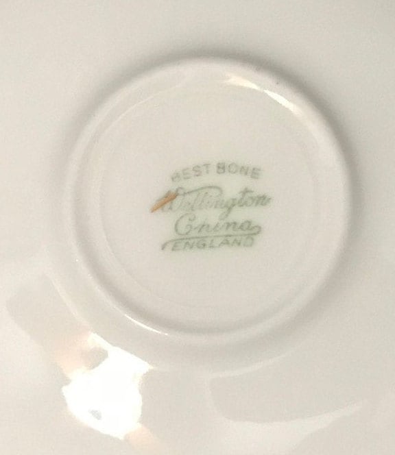 Vintage "best Bone Wellington China", Pattern # 102, Made in England ...