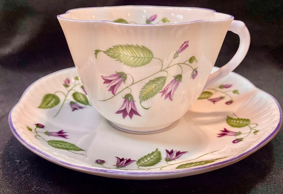 Shelley Vintage Dainty Teacup and Saucer in Pattern # 13886 - Campanula ...