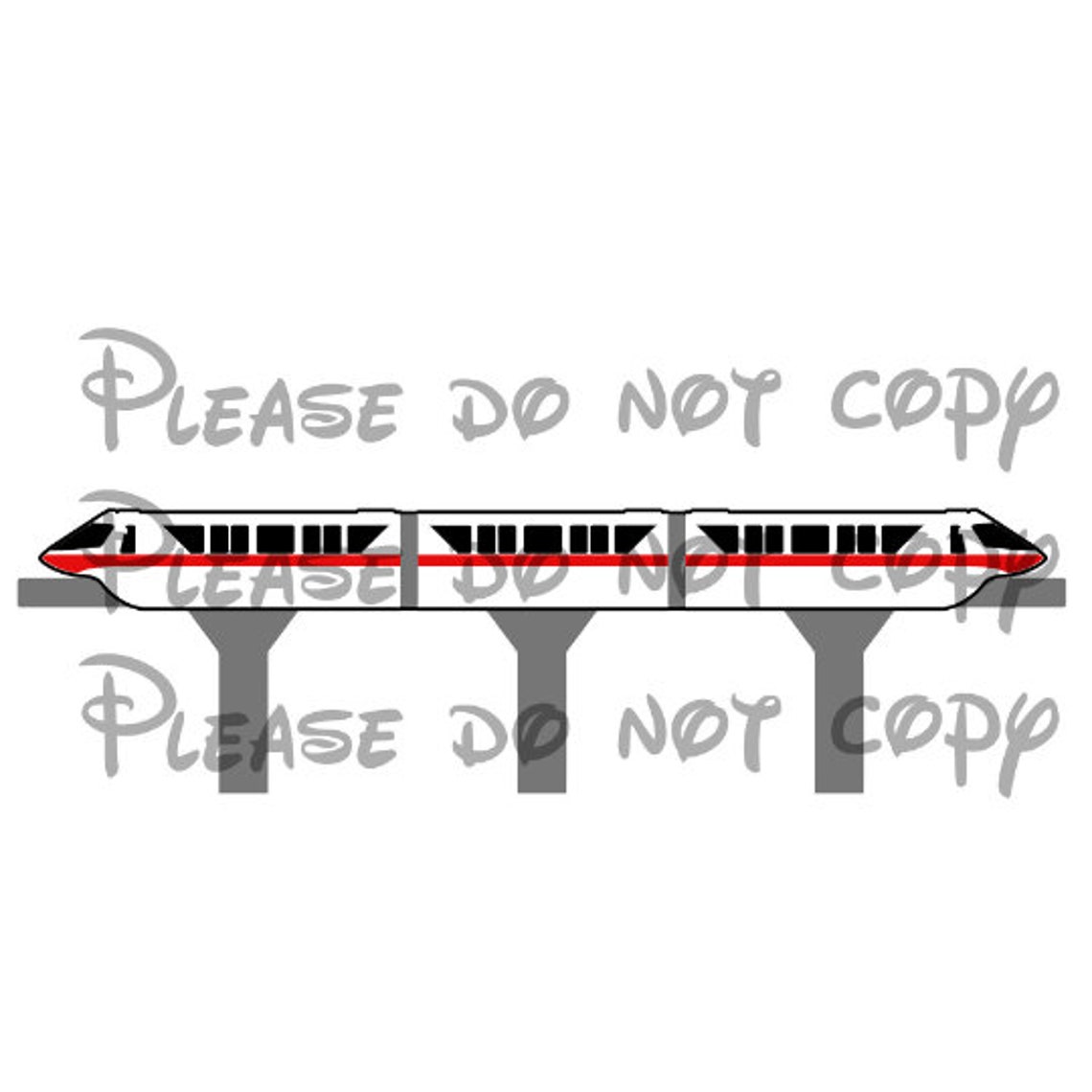 Monorail Svg WDW Monorail Svg File Monorail Stand Clear | Etsy