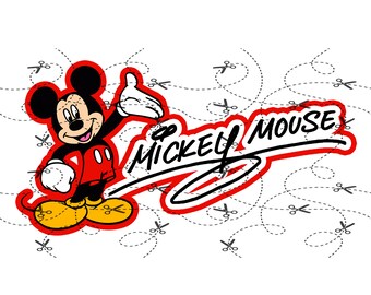 Mickey Autograph Svg | Etsy
