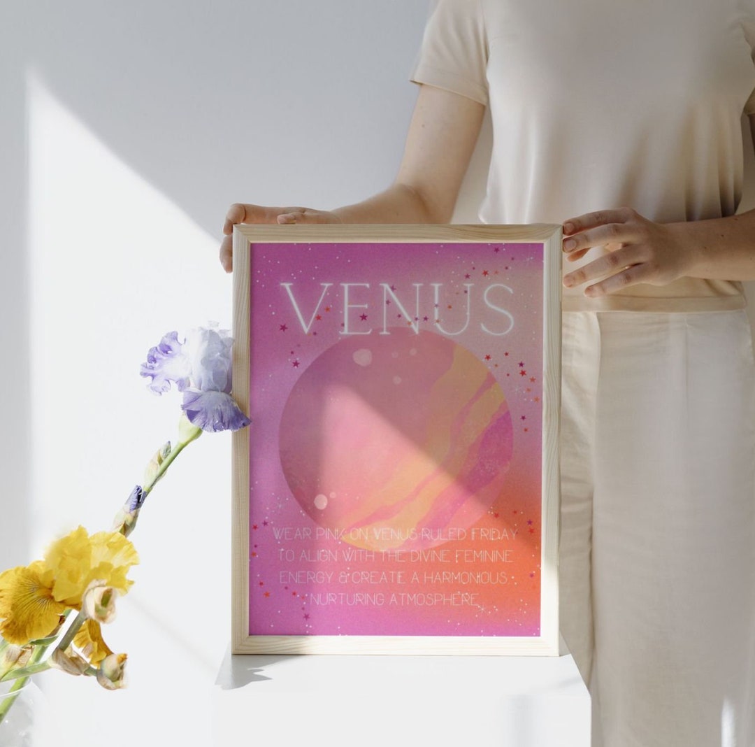 Venus Pink Colour Theory Poster - Etsy
