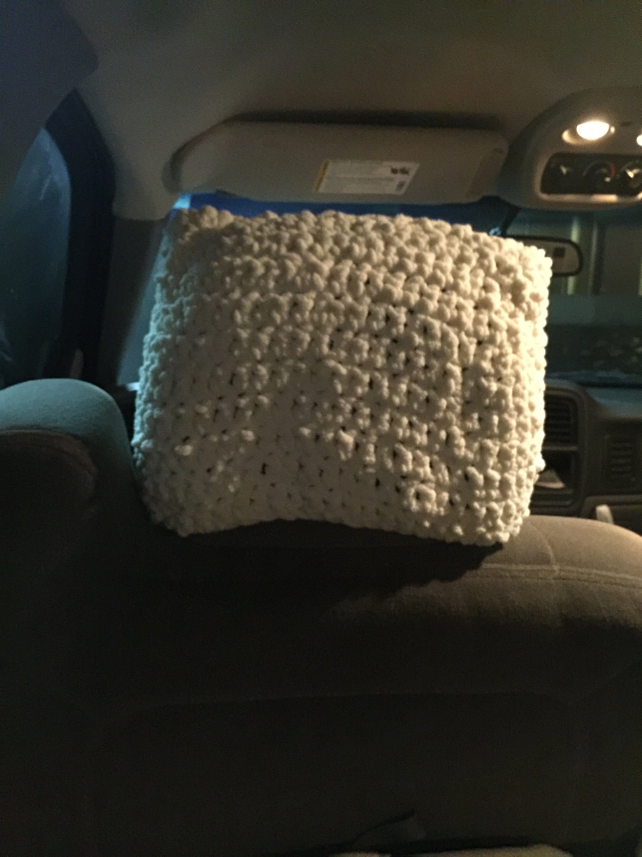 Crochet Pattern for Car Headrest Cover - DIY Tutorial for Stylish and ...