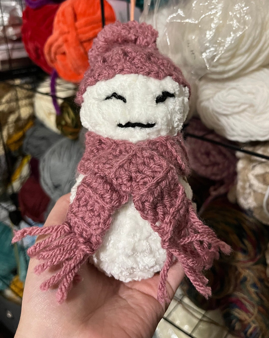 Crochet Snowman Plushie/ Crochet Snowman/ Snowman Plushie - Etsy