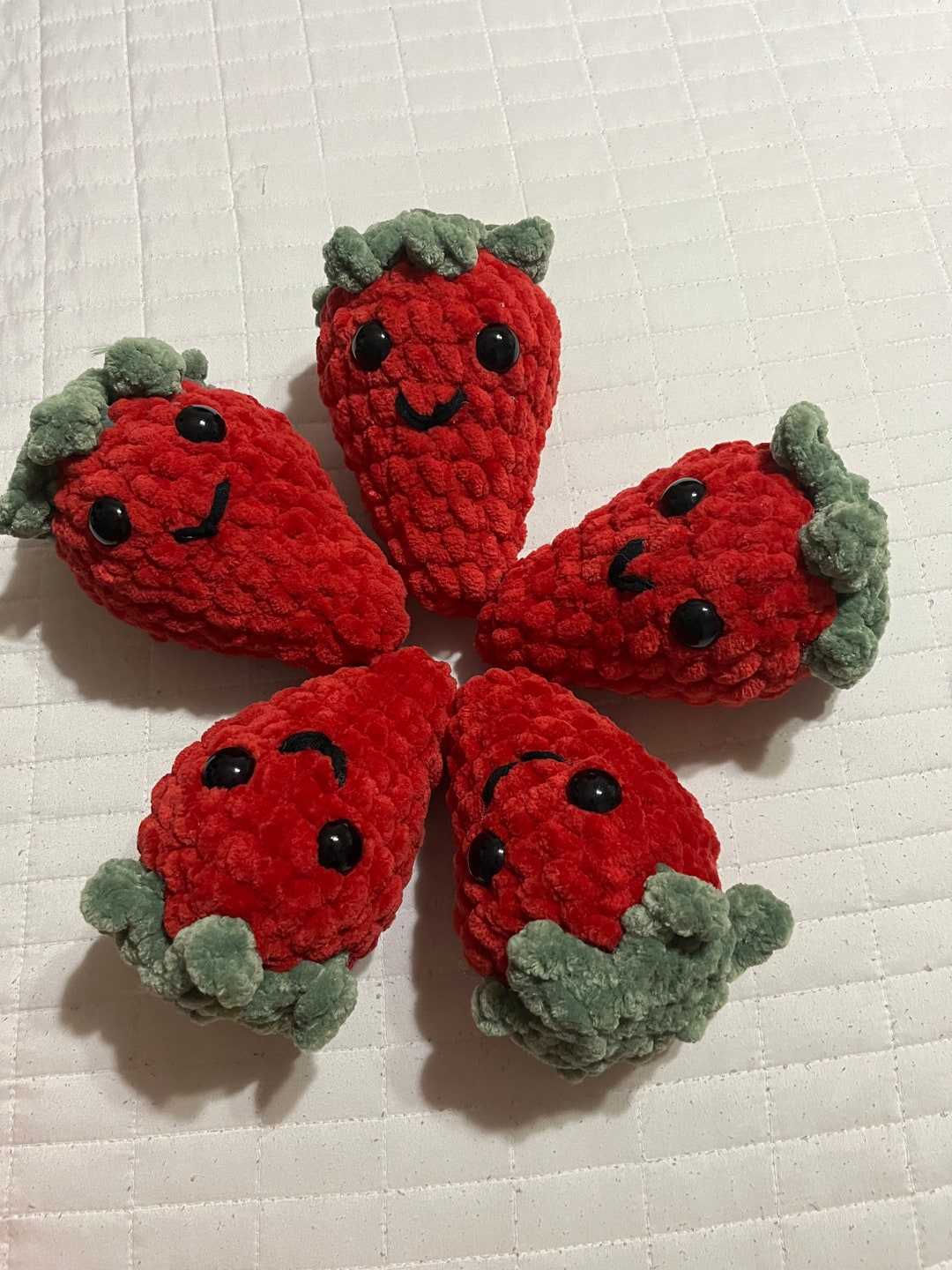 Crochet Strawberry Plushie/ Strawberry/ Plushie/ Stuffed - Etsy