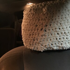 Crochet Pattern for Car Headrest Cover - DIY Tutorial for Stylish and ...
