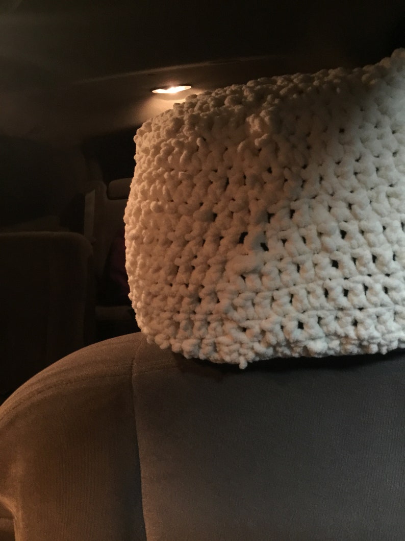 Crochet Pattern for Car Headrest Cover - DIY Tutorial for Stylish and ...