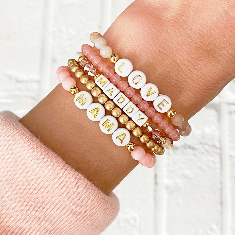 Word Bracelet - Etsy