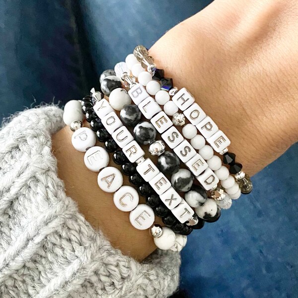 Word Bracelet - Etsy