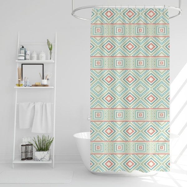 Aztec Shower Curtain - Etsy