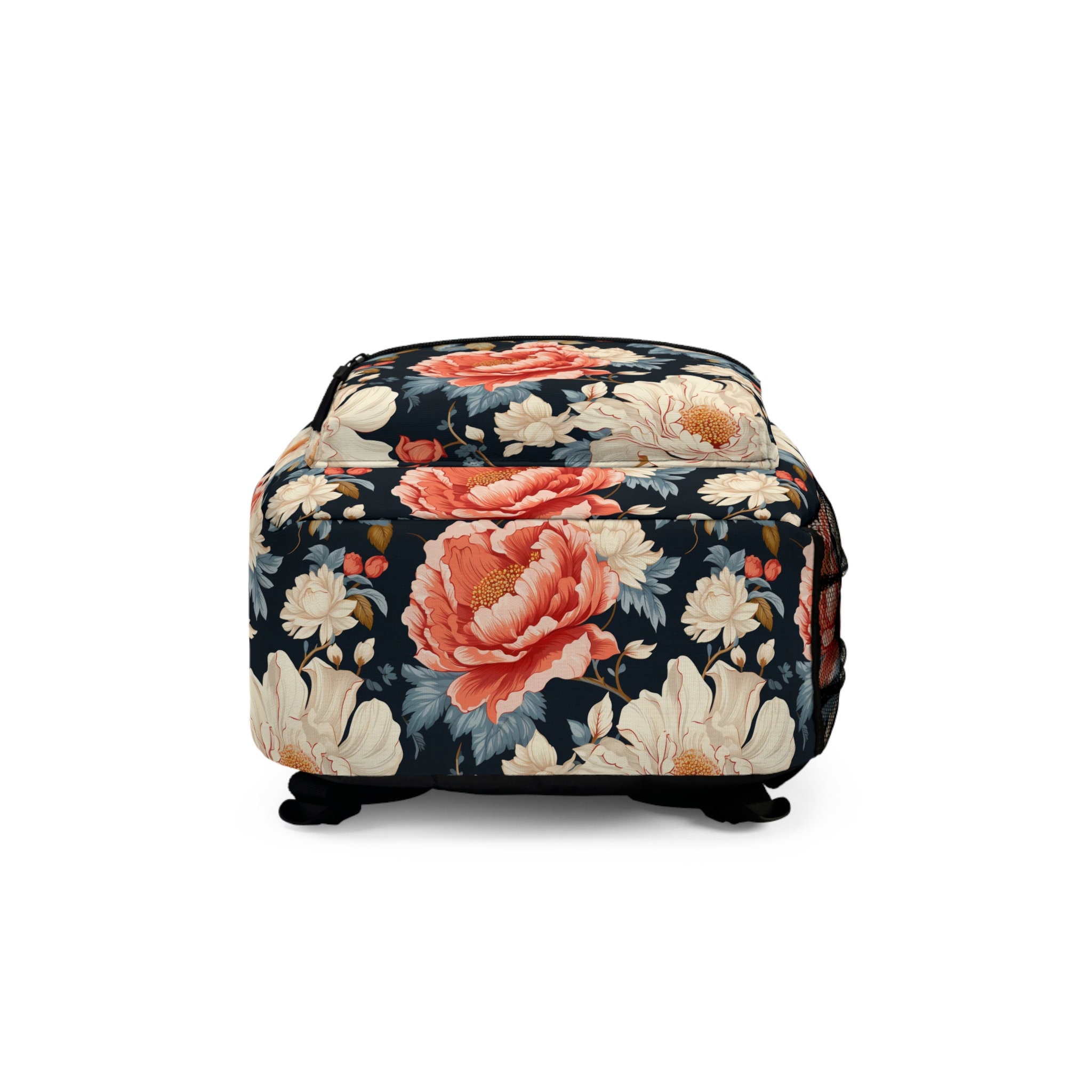 Floral Backpack, Laptop & Books Backpack, Flowers Rucksack, Travel ...
