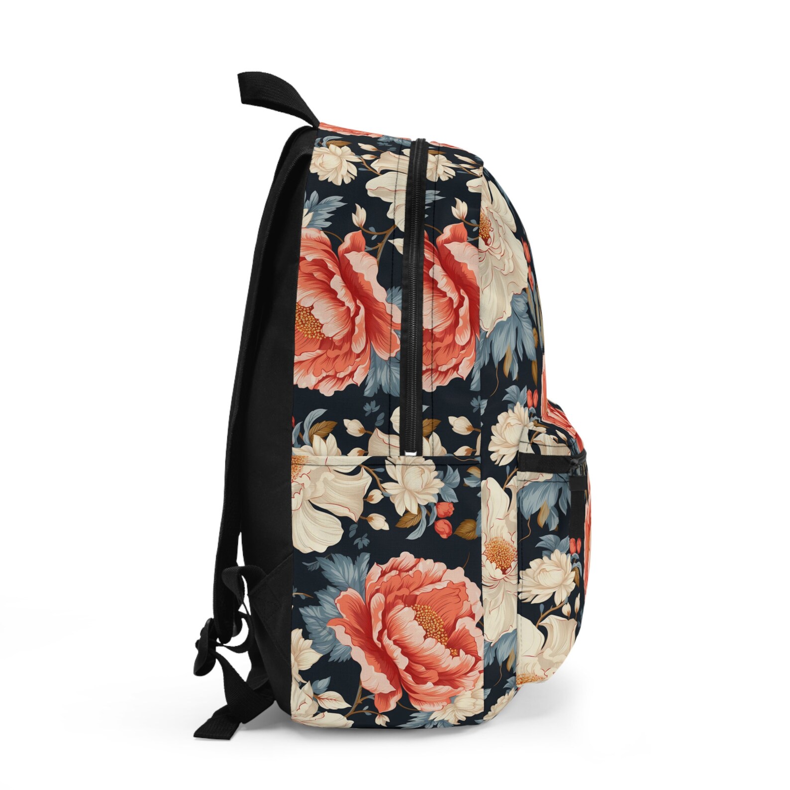 Floral Backpack, Laptop & Books Backpack, Flowers Rucksack, Travel ...