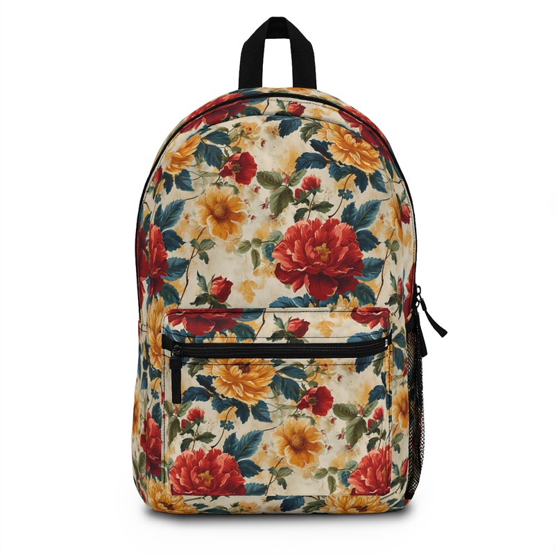 Floral Backpack - Etsy