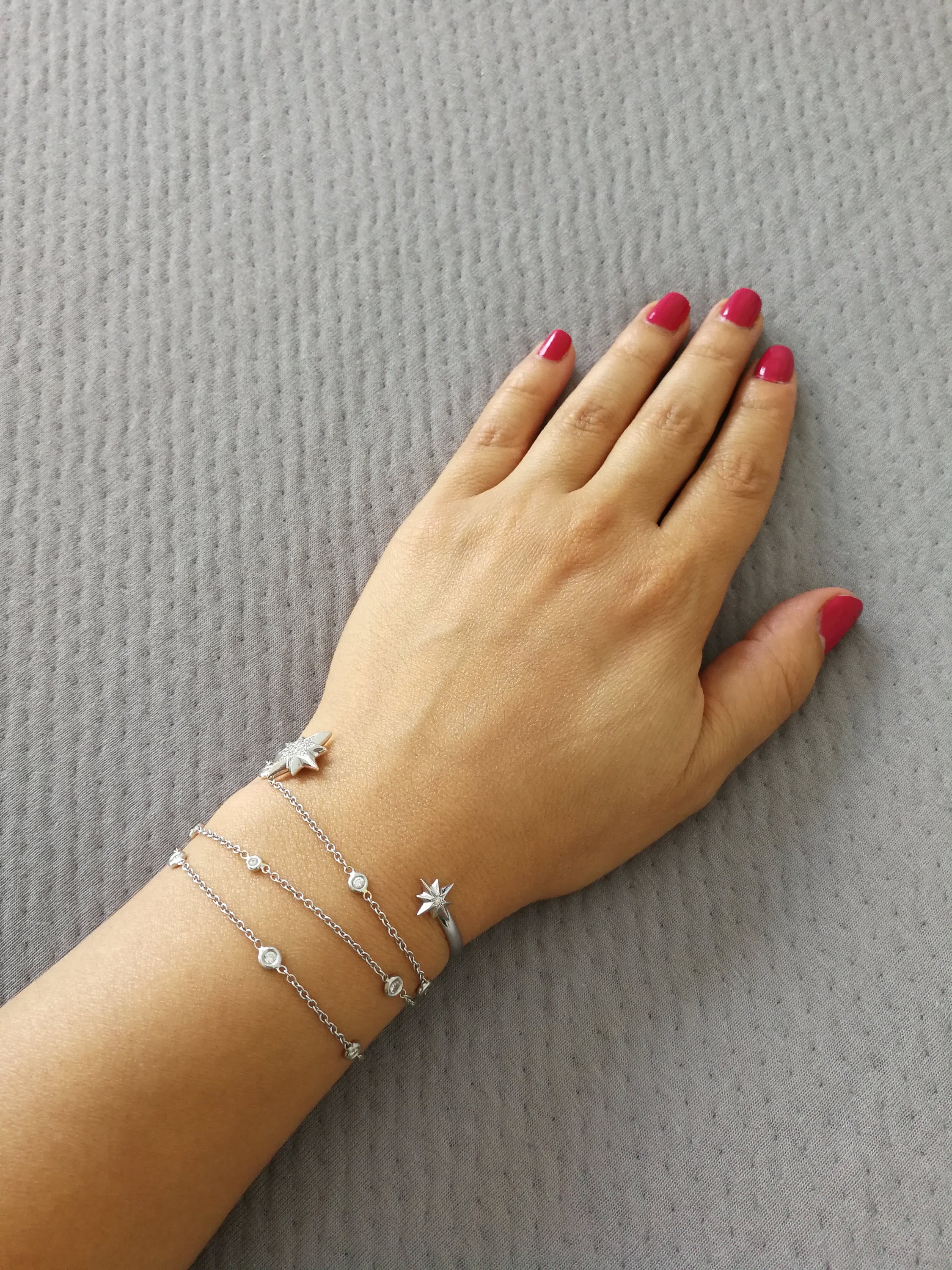 14k Star Cuff Bracelet Diamonds Cuff Bracelet Open Cuff - Etsy Israel