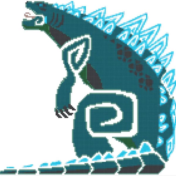 Godzilla Pattern - Etsy