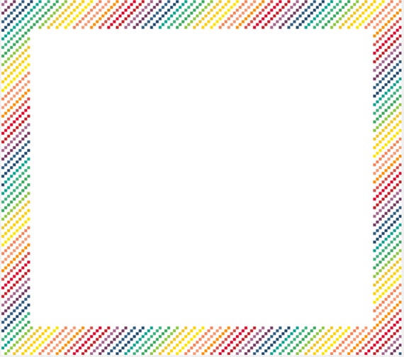 Rainbow Patterned Border 1