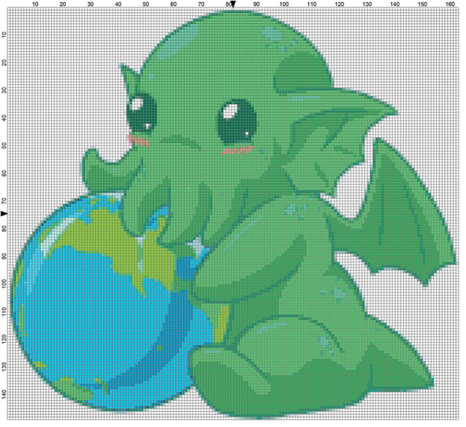 Little Cthulhu Cross Stitch Pattern, Chibi Cthulhu, Lovecraft, H.P ...