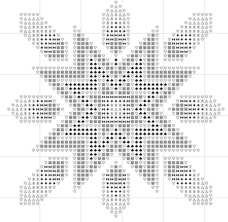 Beaded Indigenous Rosette Cross Stitch PDF Pattern Only - Etsy