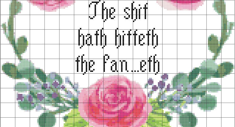 10 Things I Hate About You Cross Stitch Pattern the Shit Hath Hitteth ...