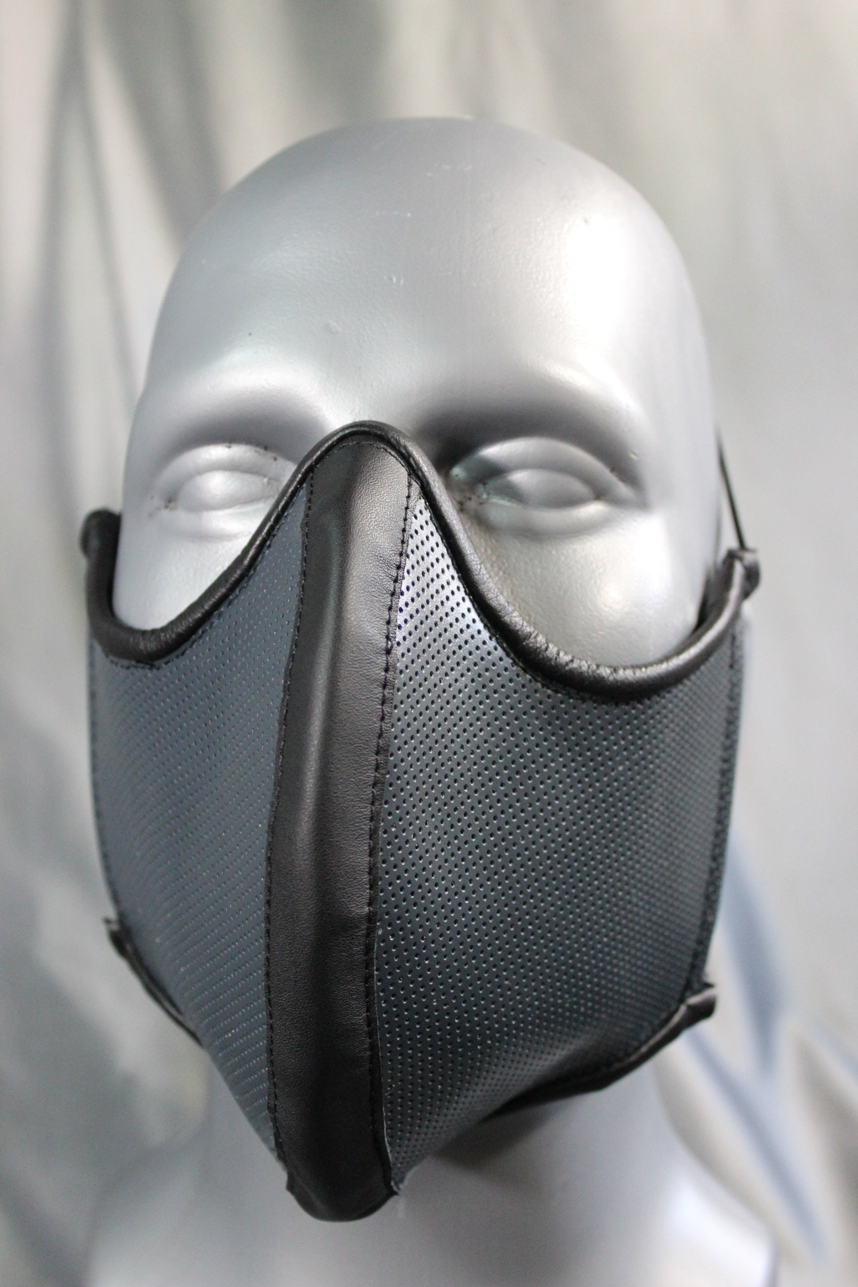 Perforated Leather Face Mask With Filter Pouch - Etsy