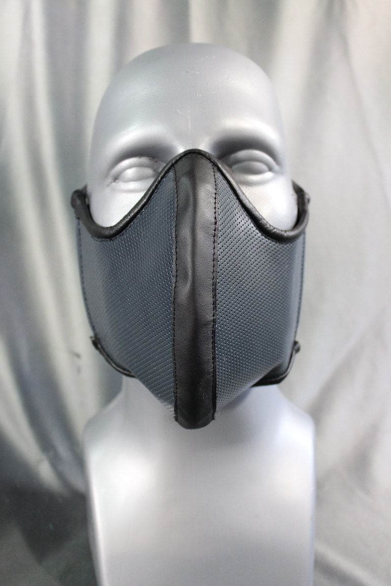 Perforated Leather Face Mask With Filter Pouch - Etsy