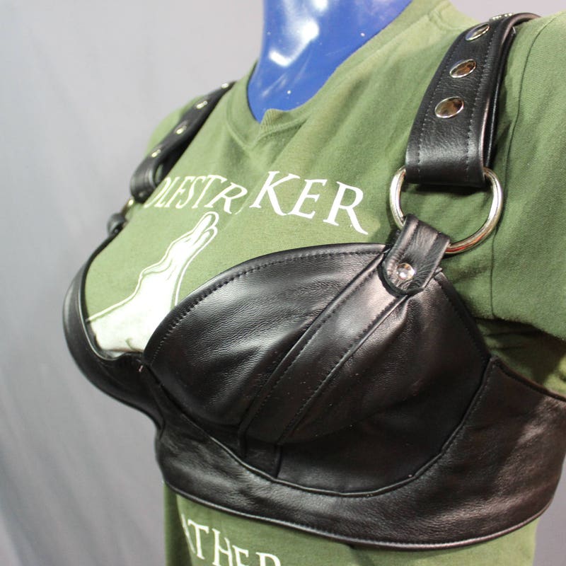 Leather Bra - Etsy