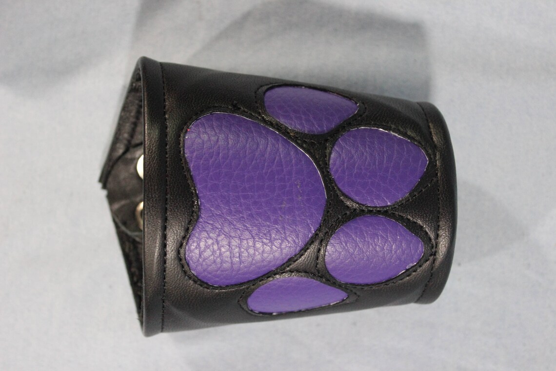 Puppy Paw Bracers with Black Snaps PAIR of BRACERS | Etsy