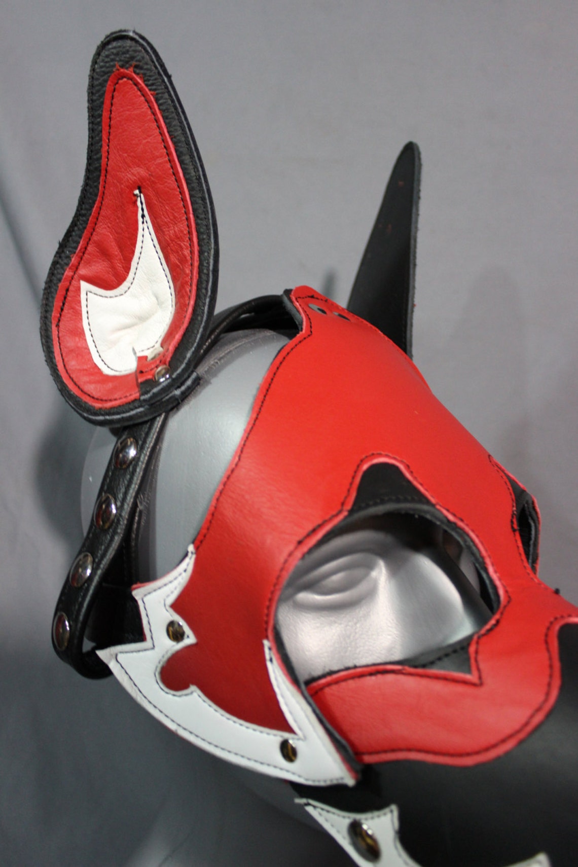 German Shepherd Style Pup Hood in Black and Red - Etsy